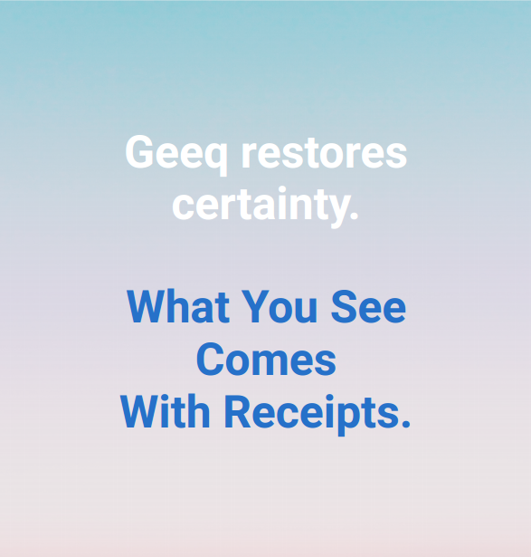 Geeq Data: Attestations for Apps • Geeq